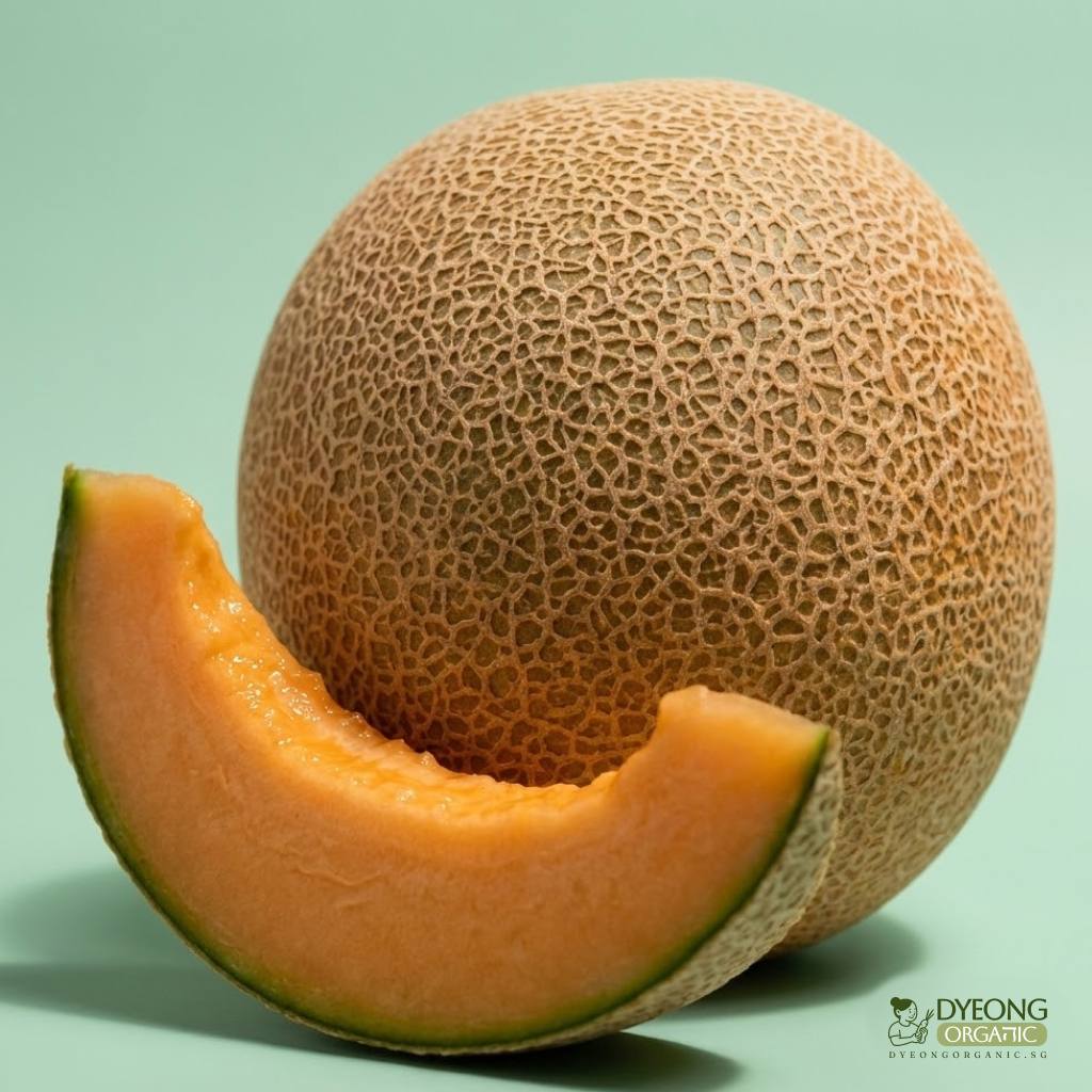 Organic Melon - Rockmelon (1kg-cut) Australia - Dyeong Organic