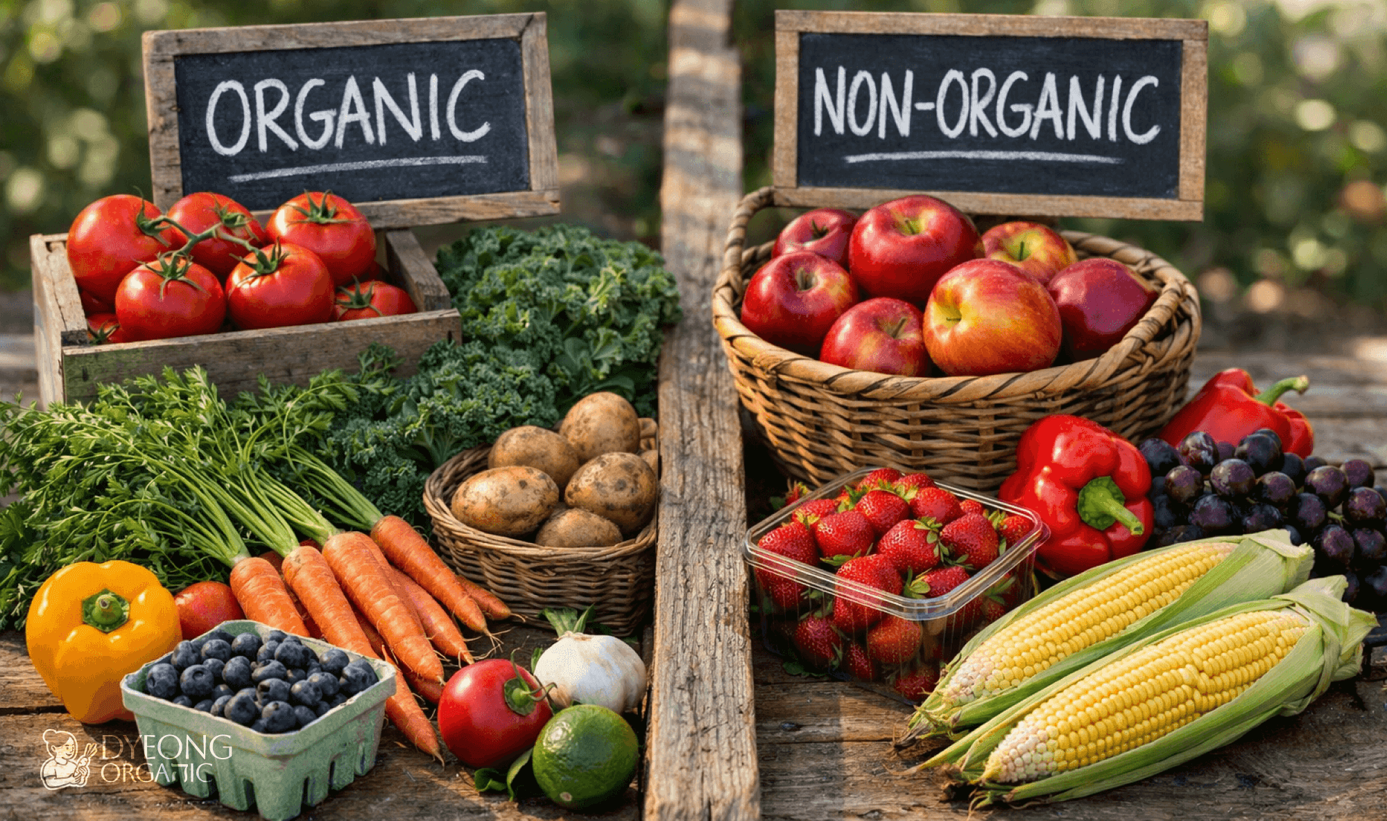 Organic vs Conventional Fruits & Vegetables Explained - Dyeong Organic
